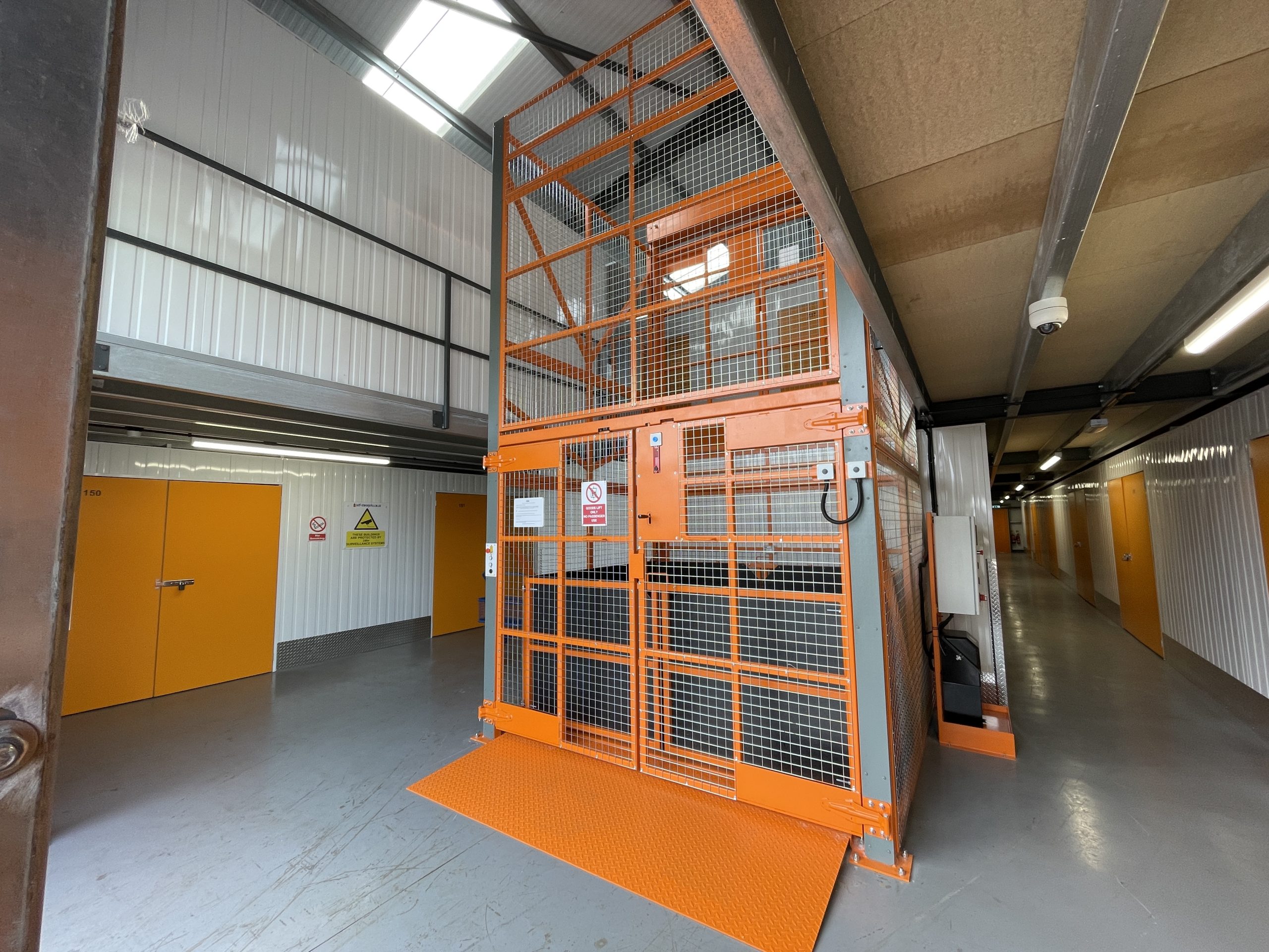 Mezzanine Goods Lift Excels at Storage Unit